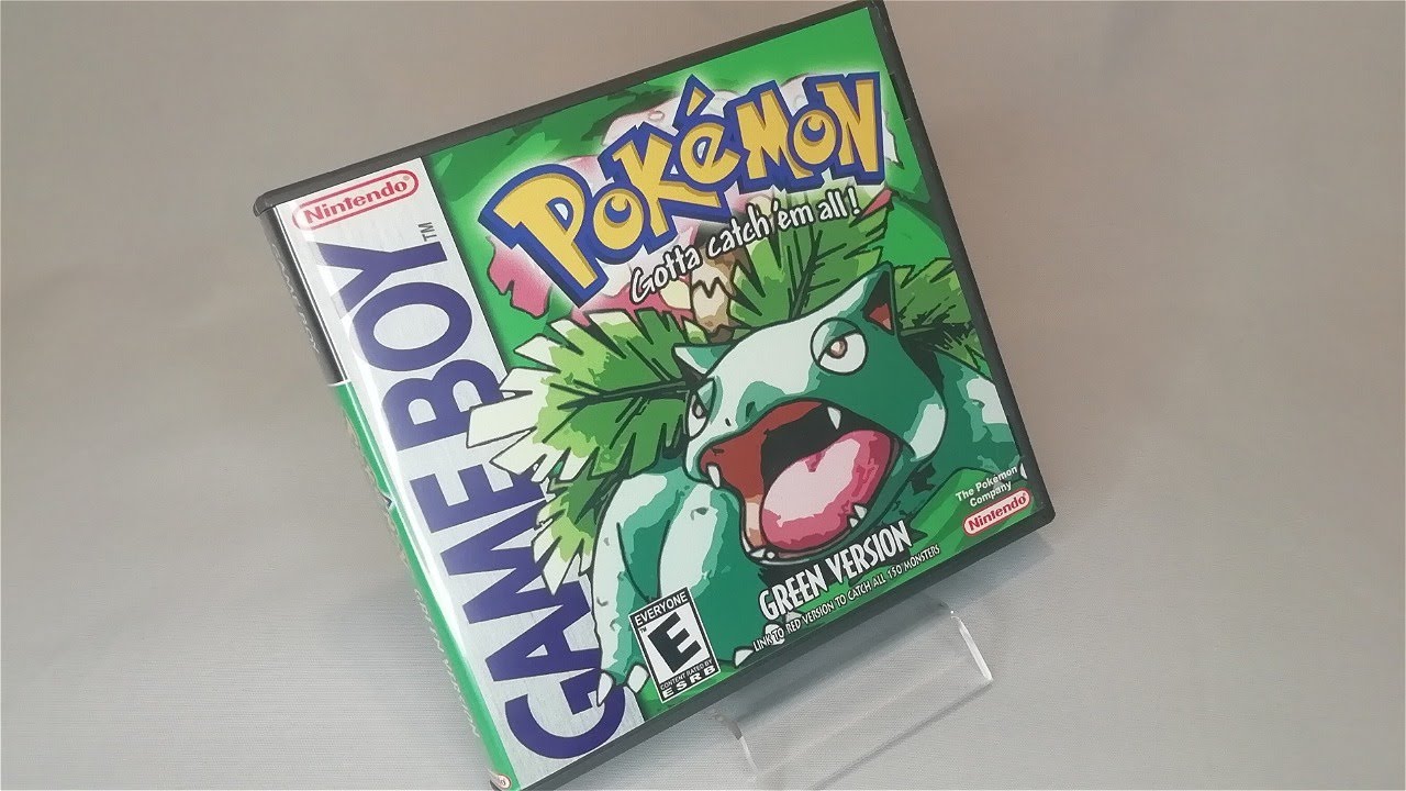 Pokemon Green Gameboy custom case - YouTube