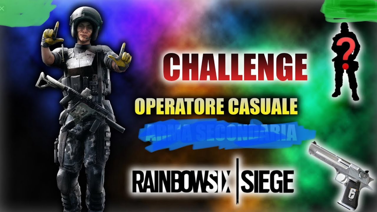 Rainbow 6 Siege random operatore challenge! - YouTube