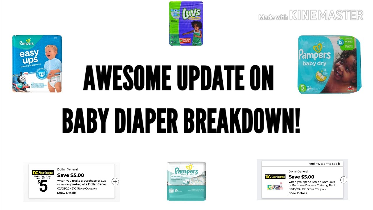 AWESOME UPDATE ON THE BABY DIAPER BREAKDOWN!🤑 🛒🤯 - YouTube