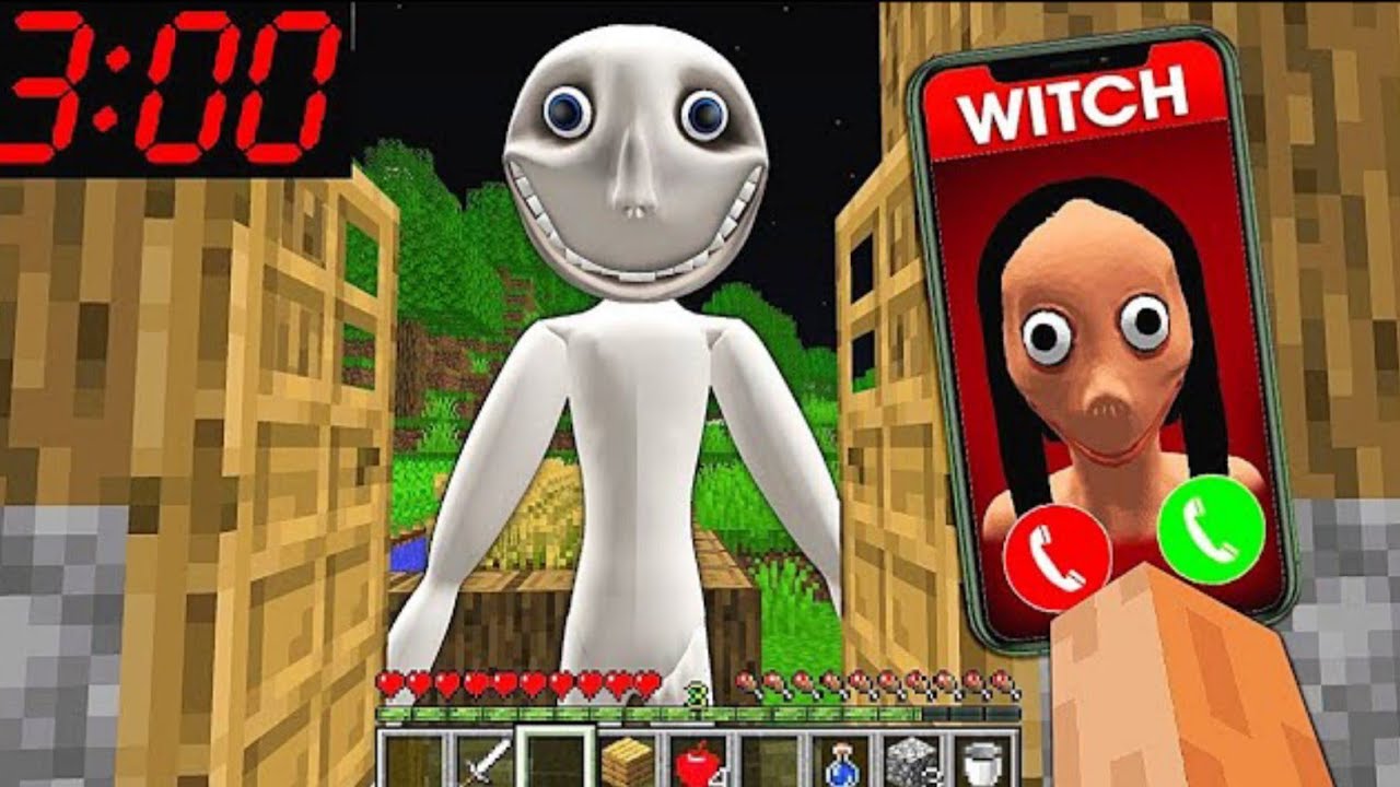 I Found Scary Man The Window and Momo Girl In Minecraft | Minecraft ...