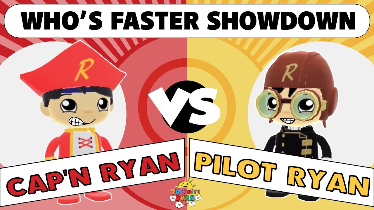 Tag with Ryan - Cap'N Ryan Vs Century Pilot Ryan | Who's Faster - YouTube