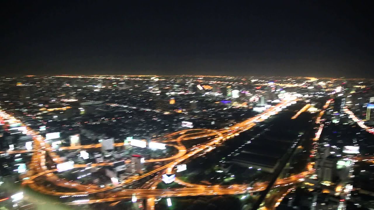 View from Bangkok Balcony @ 81th Floor Baiyoke Sky Tower II - YouTube