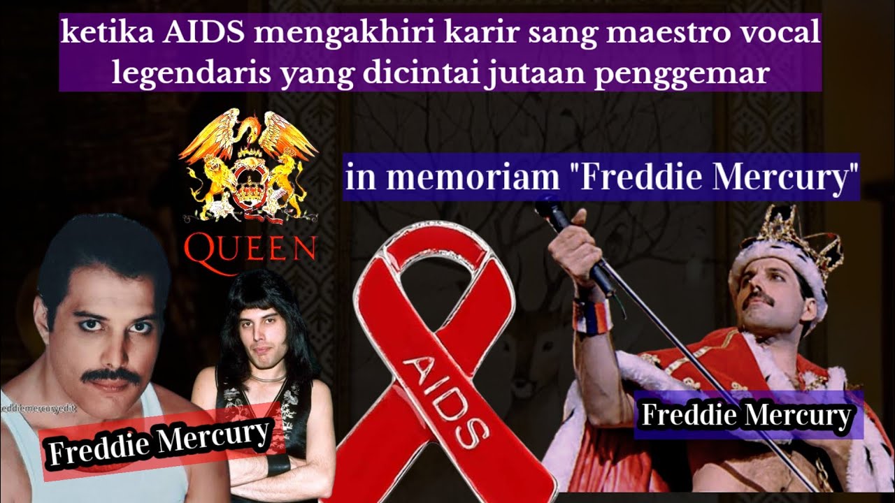 kisah menjelang akhir hidup Freddie Mercury sang vokalis band Queen ...