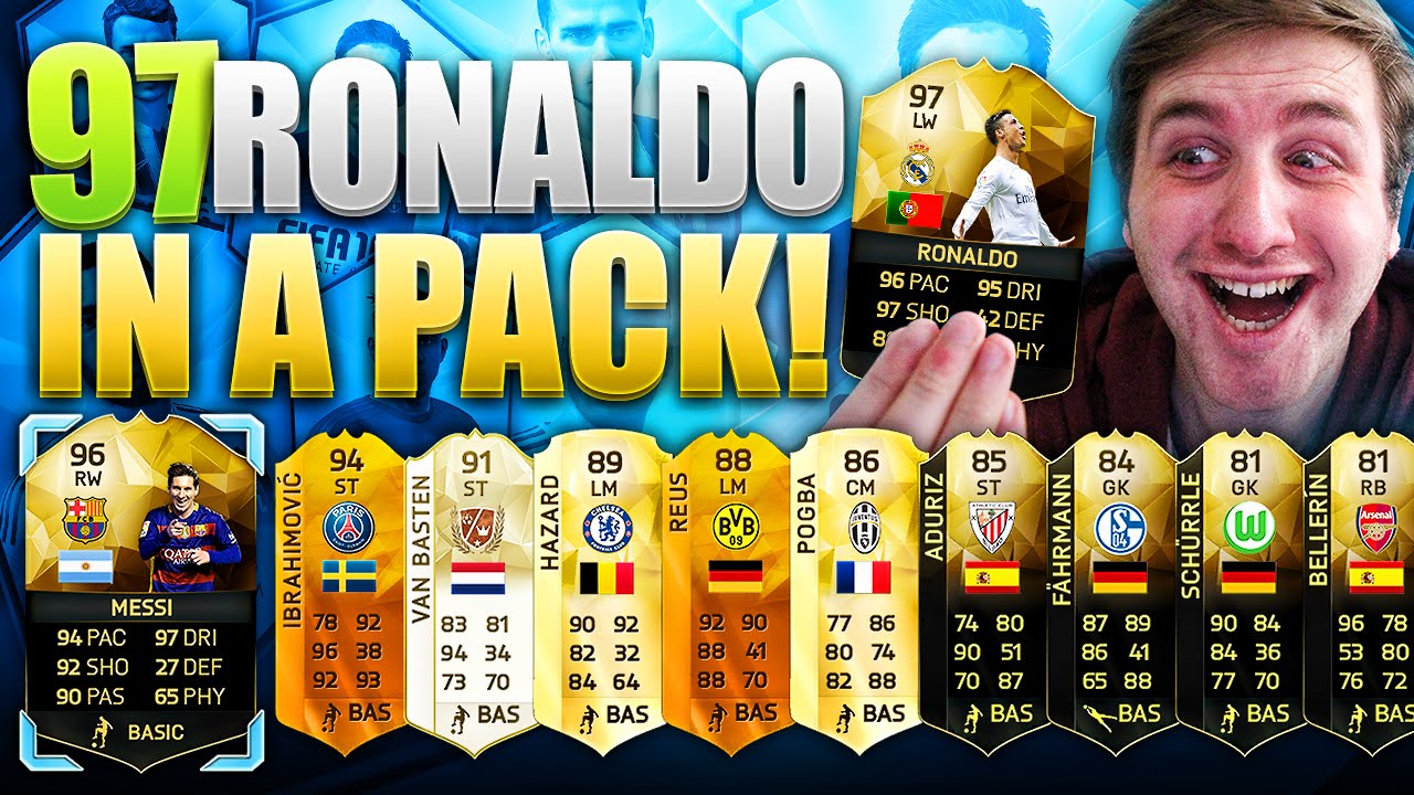 97 RONALDO IN A PACK! - YouTube