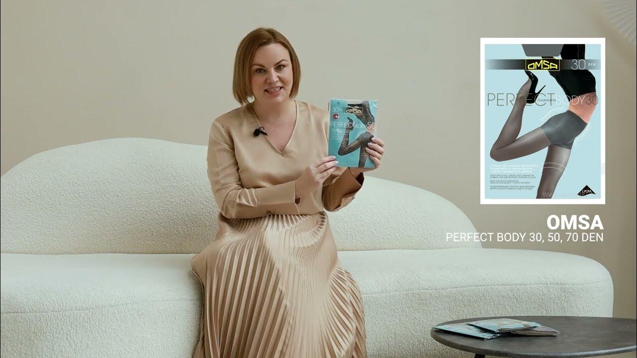 Утягивающие колготки с плотными корректирующими шортиками Perfect Body 50 den от OMSA - YouTube