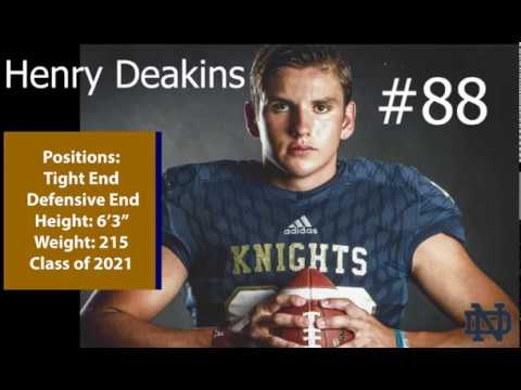 Henry Deakins - 2019 Football Highlights - YouTube