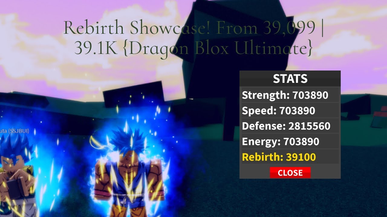 Rebirth Showcase! From 39,099 | 39.1K {Dragon Blox Ultimate} - YouTube