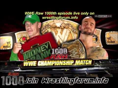 WWE Raw 1000th Episode Promo - YouTube