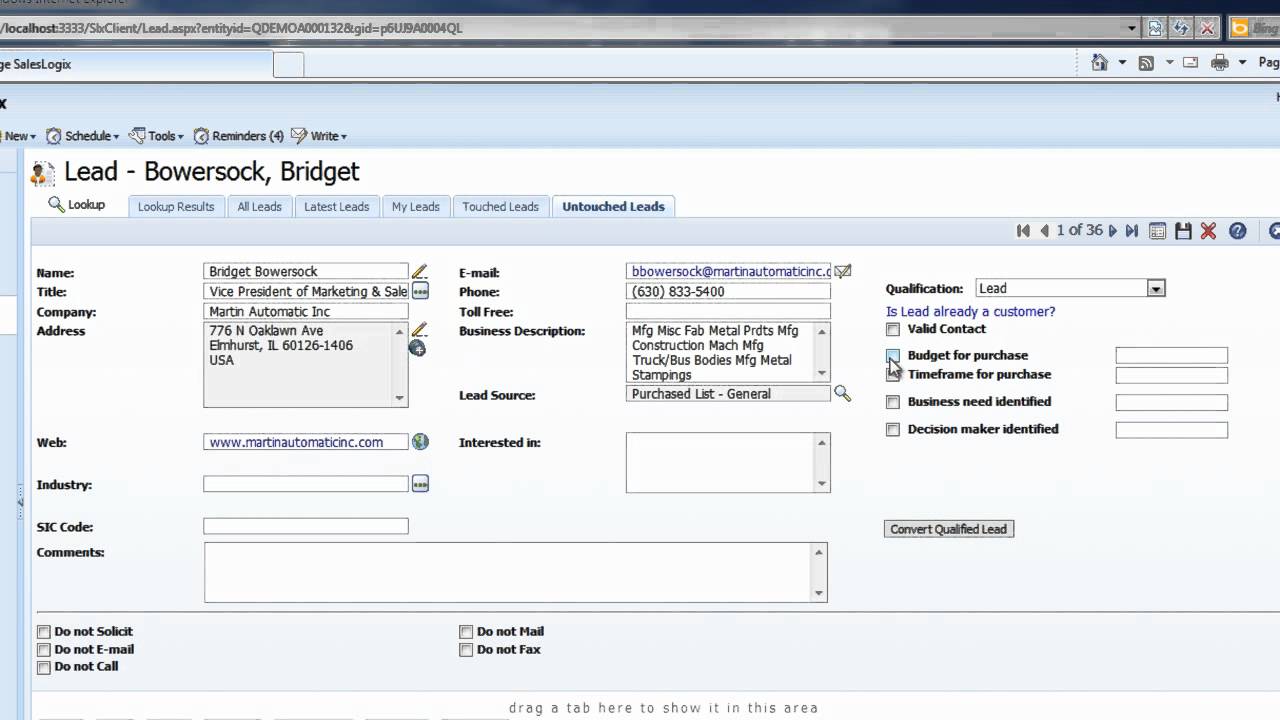 SalesLogix Lead Assignment - SalesLogix Demo Series - YouTube