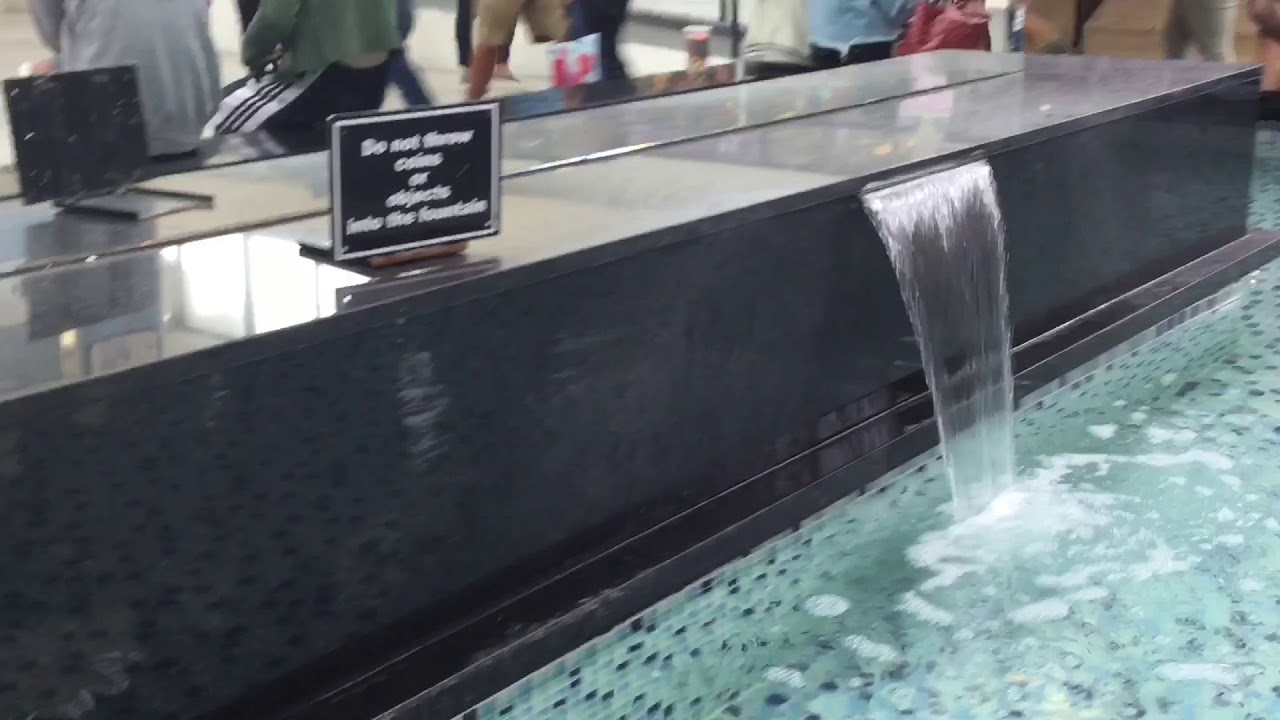Do not throw coins or objects into fountain - YouTube