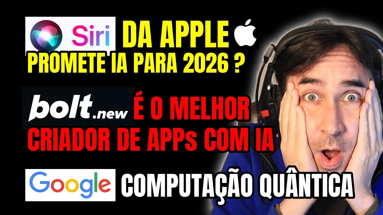 Crie Programas Completos Com IA Usando Bolt.New, Apple Deixa sua IA ...