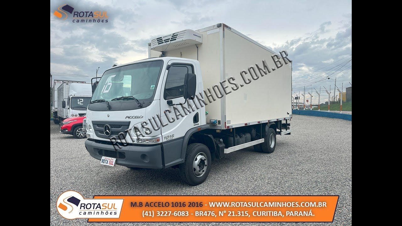 M.BENZ ACCELO 1016 2016 (R$265mil) - ROTA SUL CAMINHÕES - YouTube