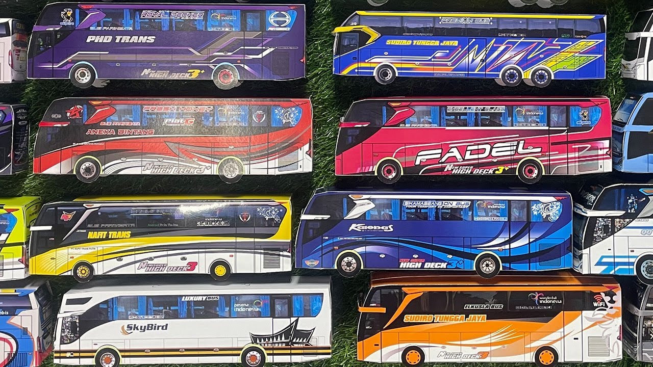 Bus Telolet, Bus STJ Mowgli, Bus Fadel Ramisya, Bus Kalebas Al Hajj ...