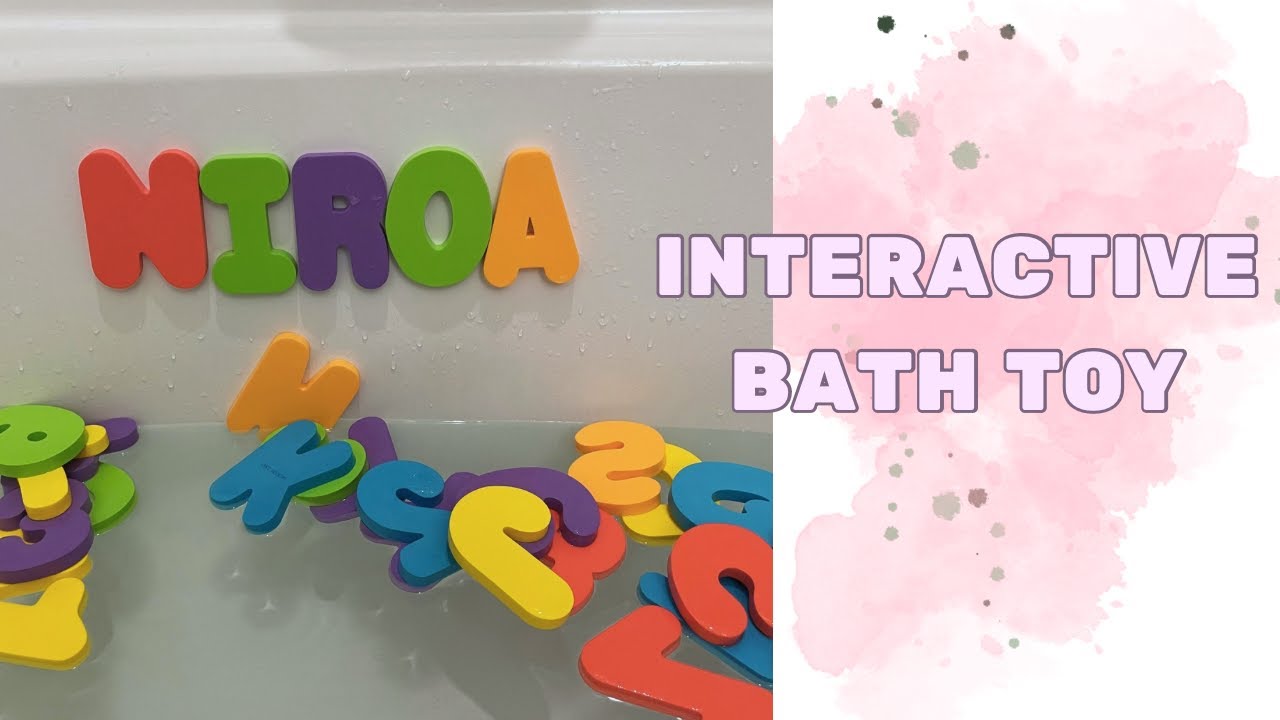 INTERACTIVE BATH TOY - Munchkin Bath Letters and Numbers - YouTube