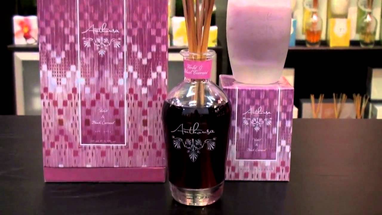 Anthousa Violet & Black Currant Candle & Diffuser - YouTube