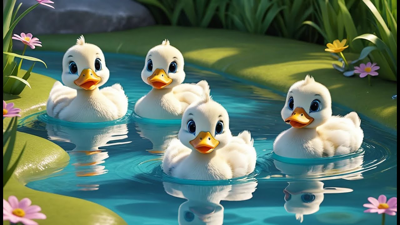 Five Little Ducks Song – Who Swims Away | Fun Duck Nursery Rhyme for ...