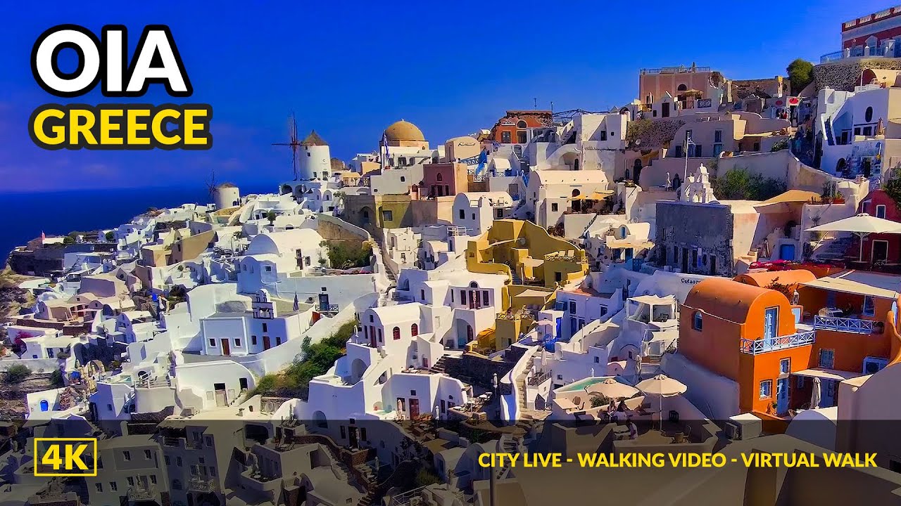4K Oia Santoryn, Santorini Greece ️ Part 2 - Walking Tour