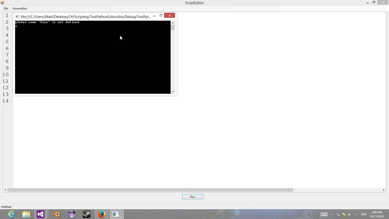 C Ironpython Scriptengine Syntax Highlighting Demo Plus C Script Integration Youtube 0143