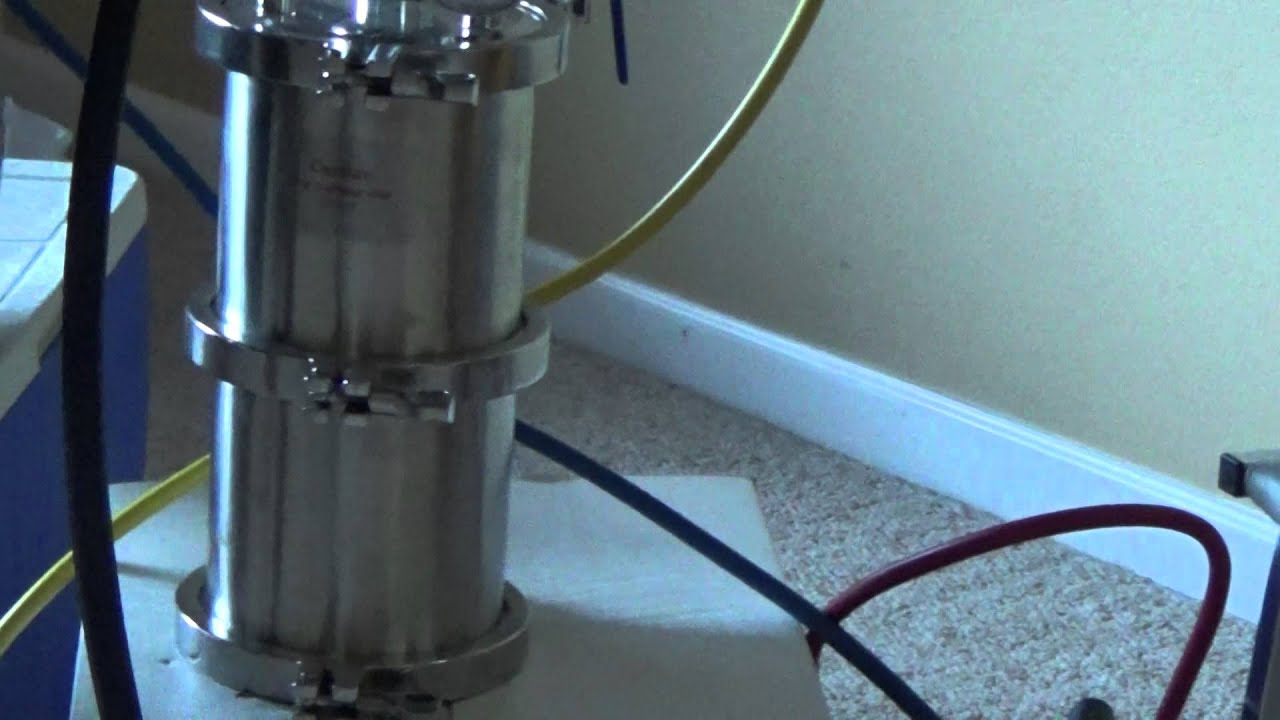 BHO extraction machine setup - YouTube