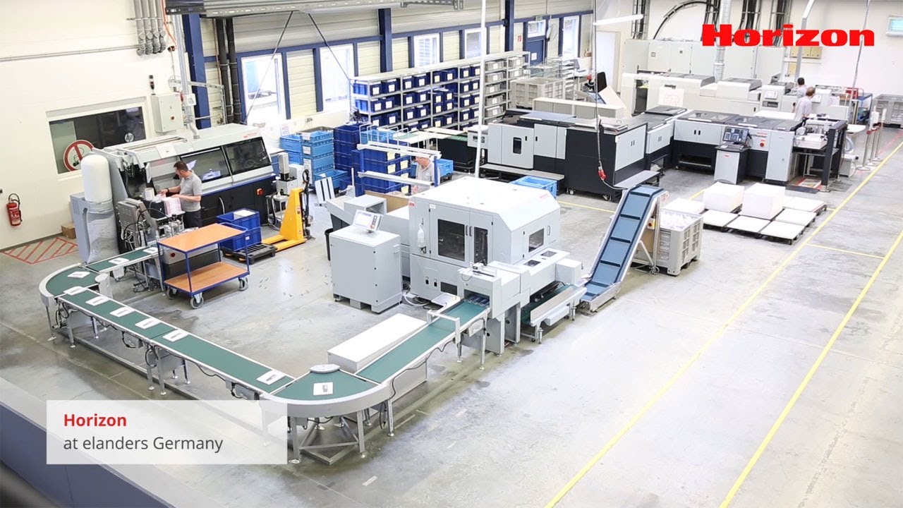 HORIZON @ Elanders | Perfect automatic binding with BQ-480 - YouTube