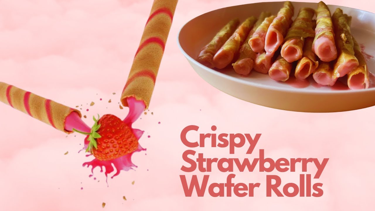 Deliciously Crispy Strawberry Wafer Rolls | Healthy, Gluten-Free Treat ...