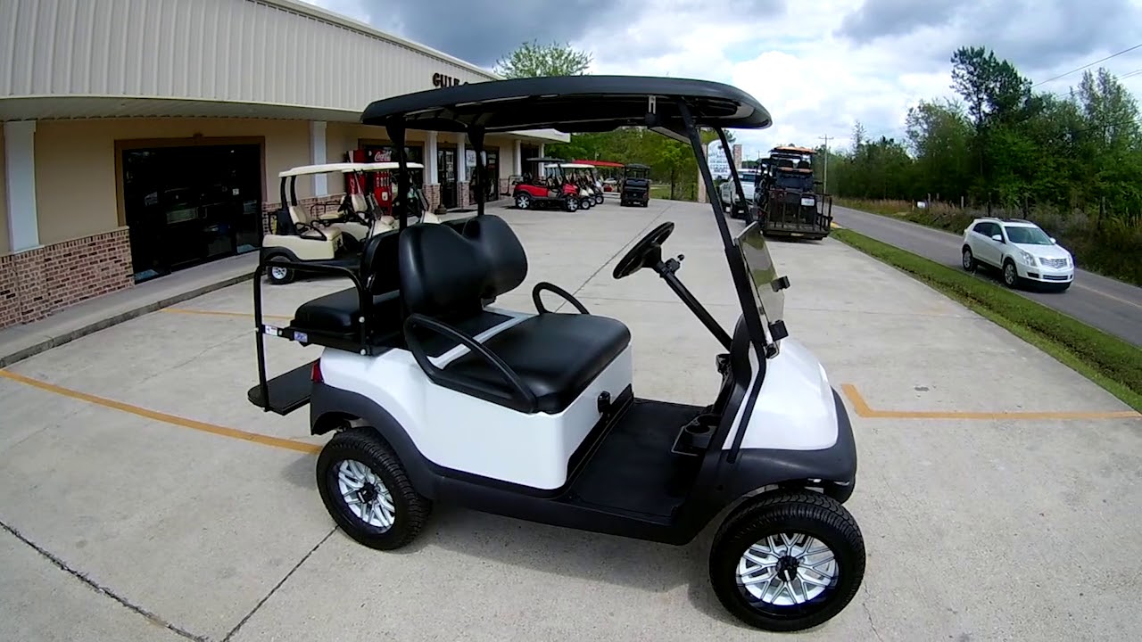 2014 Golf Cart White Club Car Precedent - YouTube