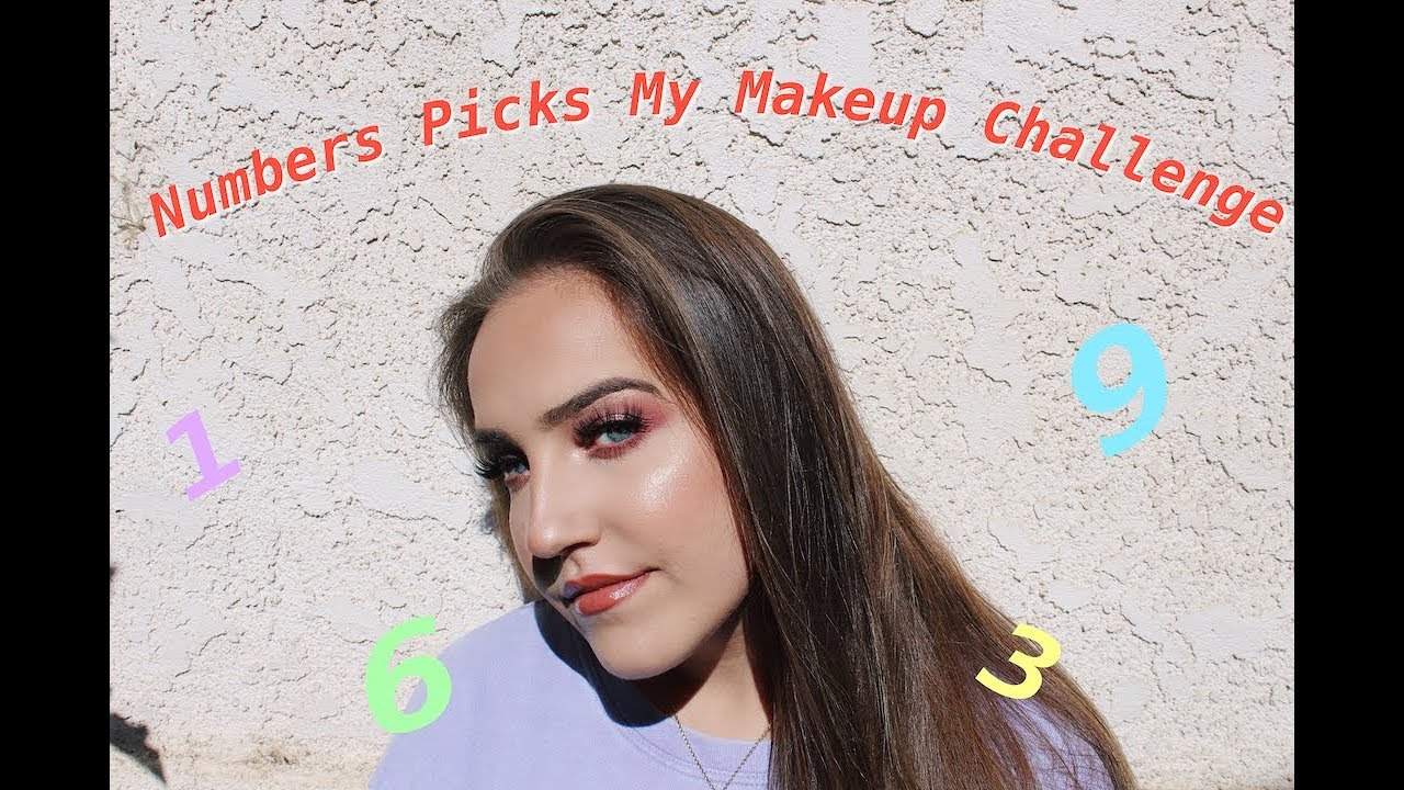 NUMBERS PICKS MY MAKEUP CHALLENGE - YouTube