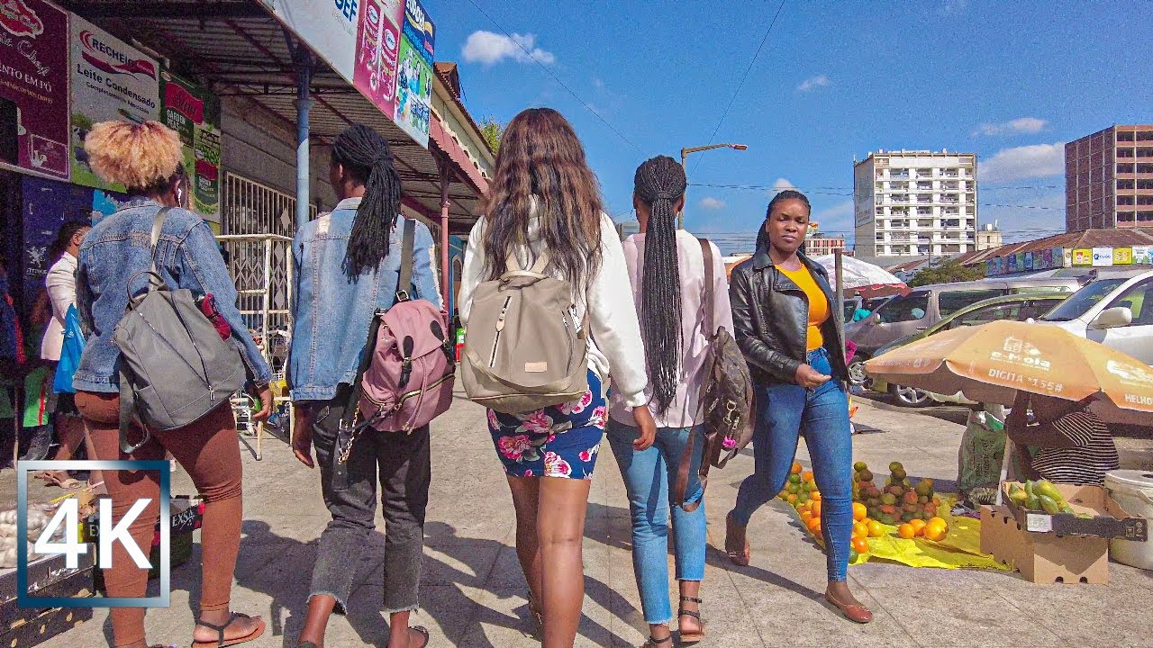 MAPUTO AMAZING OPEN STRRET MARKET WALK 4K - YouTube