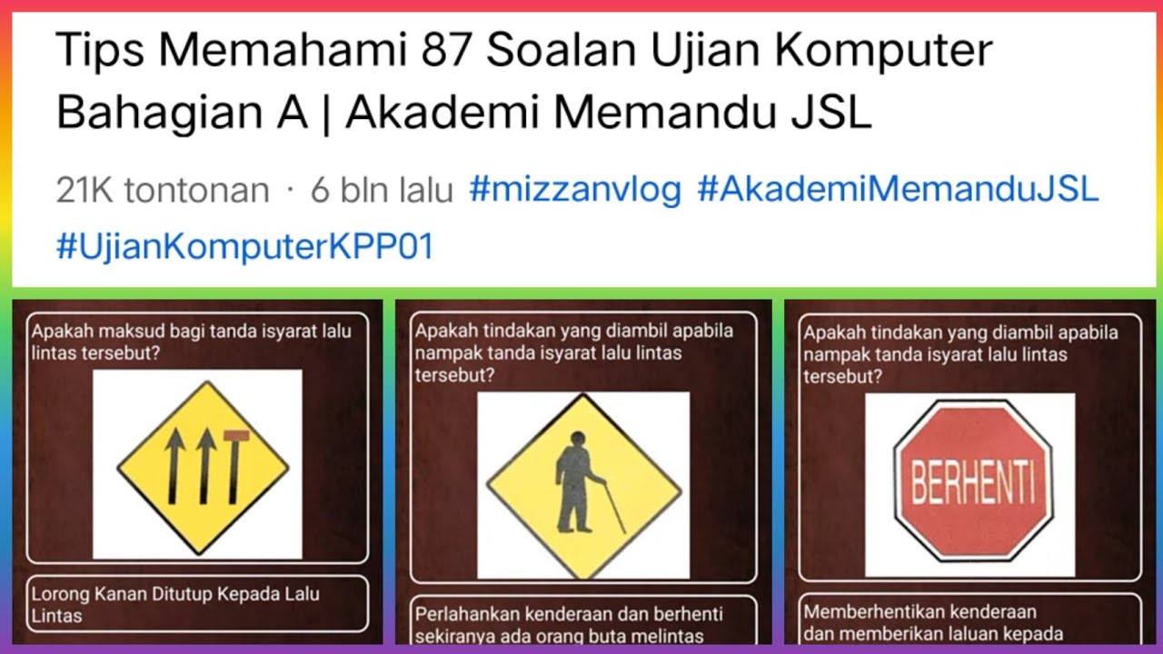 KPP01 | Tips Memahami 87 Soalan Ujian Komputer Bahagian A. # ...
