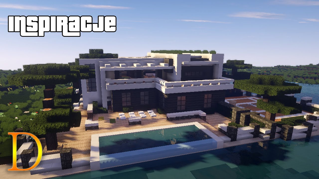 MINECRAFT INSPIRACJE #9 - Nowoczesny dom z redstonem (download) - YouTube