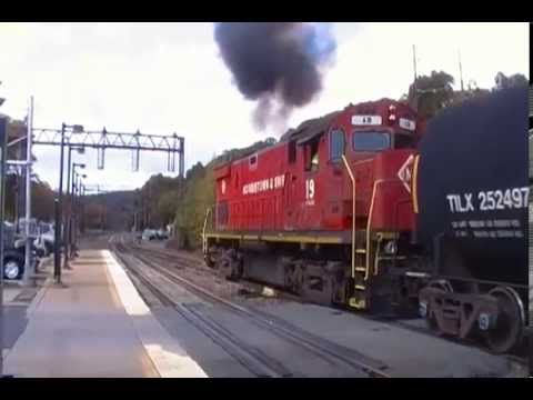 NS H02 with M&E Power resumes it's work in Denville. - YouTube