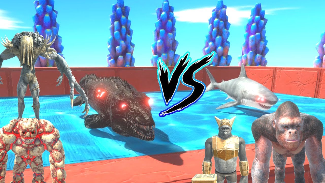 MOSASAURUS + GREAT WHITE SHARK CHALLLENGE INFERNALS + PRIMATES ...