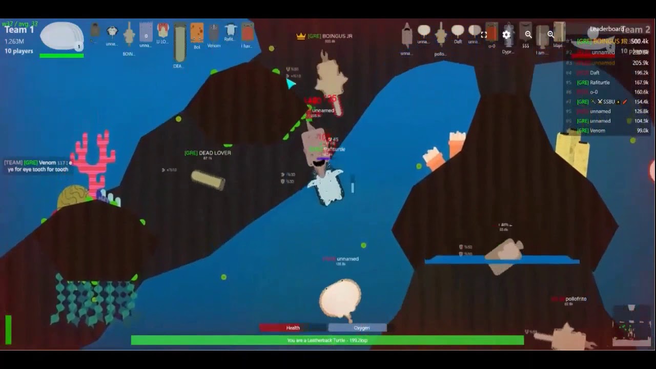 deeeep.io Leatherback Turtle Montage plus 35 Subscriber Special - YouTube