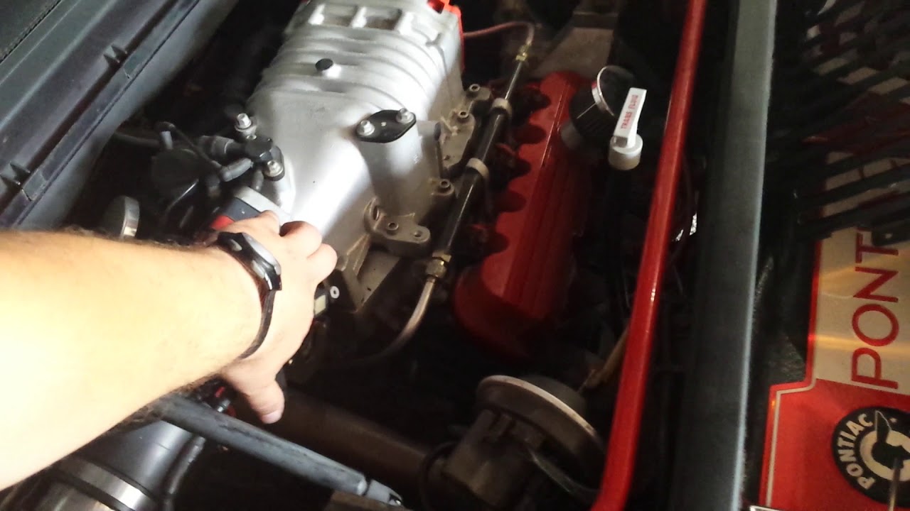 1986 fiero gt supercharged 3800 intercooler - YouTube