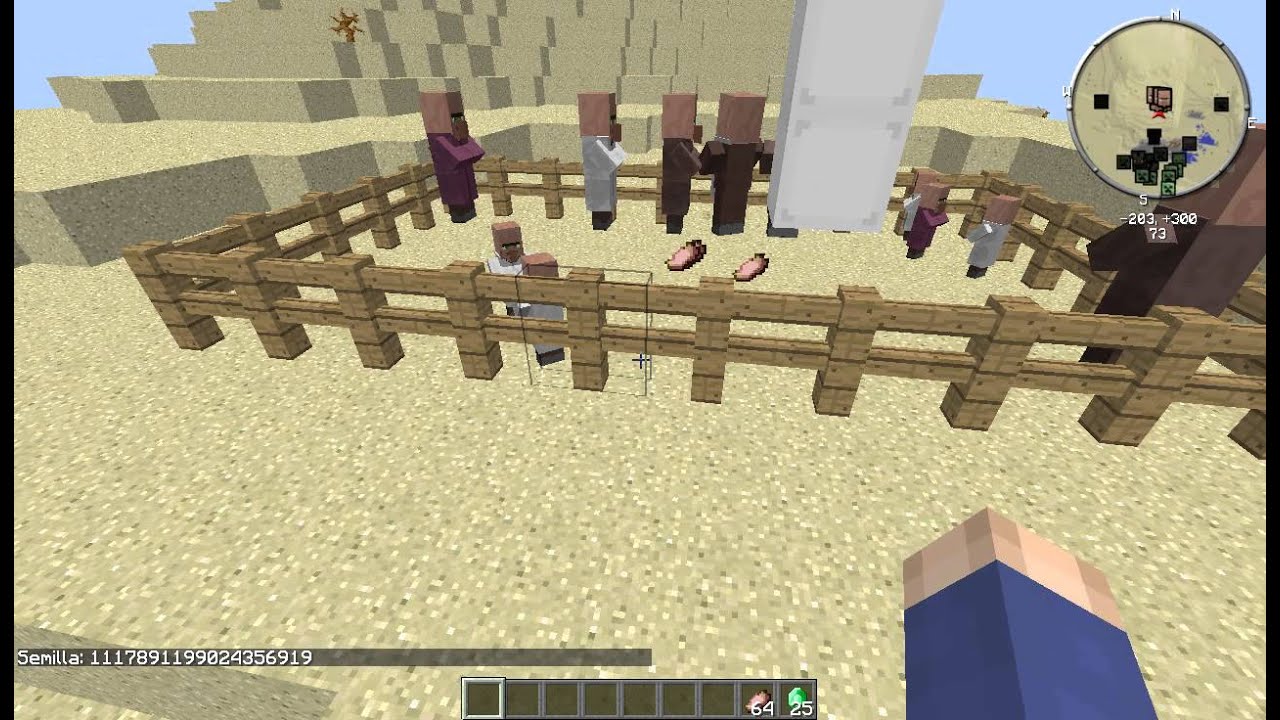 ¿Aldeanos para comer? -Minecraft Mod 1.6.4 - YouTube