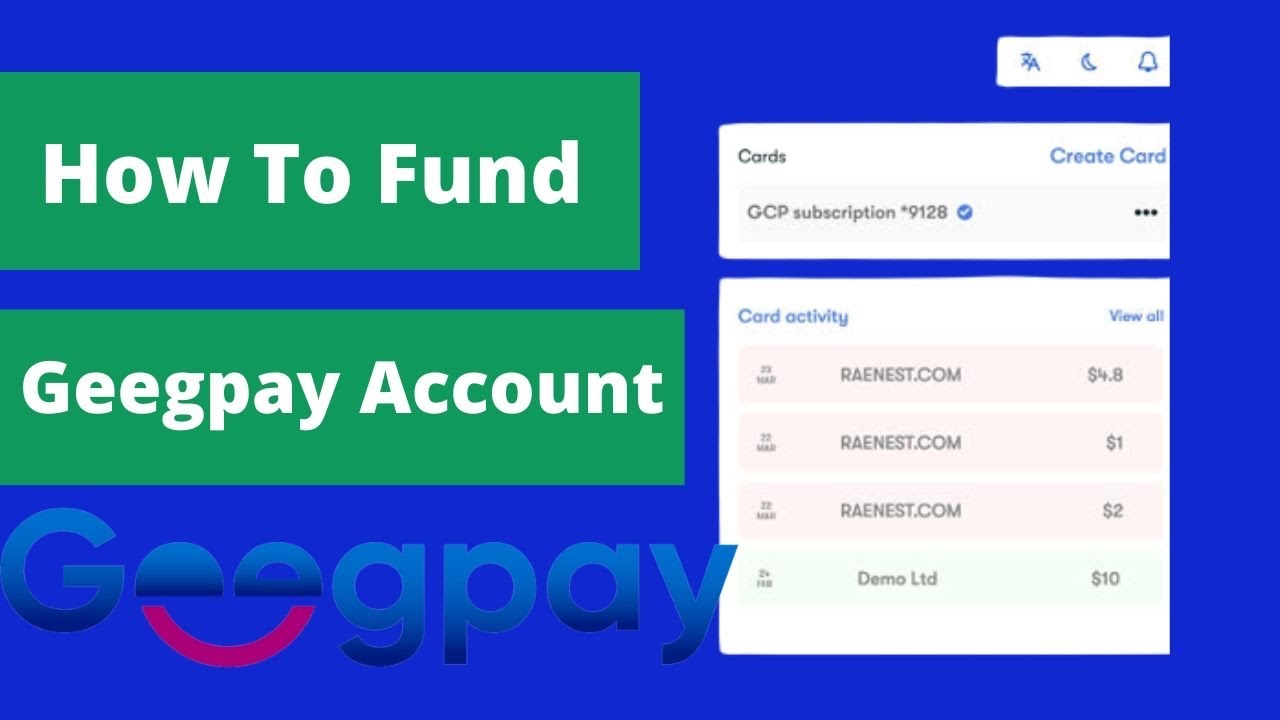 How to fund your geegpay account - YouTube
