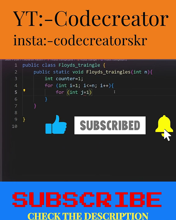 Floyds Triangle In Java Codecreatorskr Javaprogramming Shortsvideo Youtube