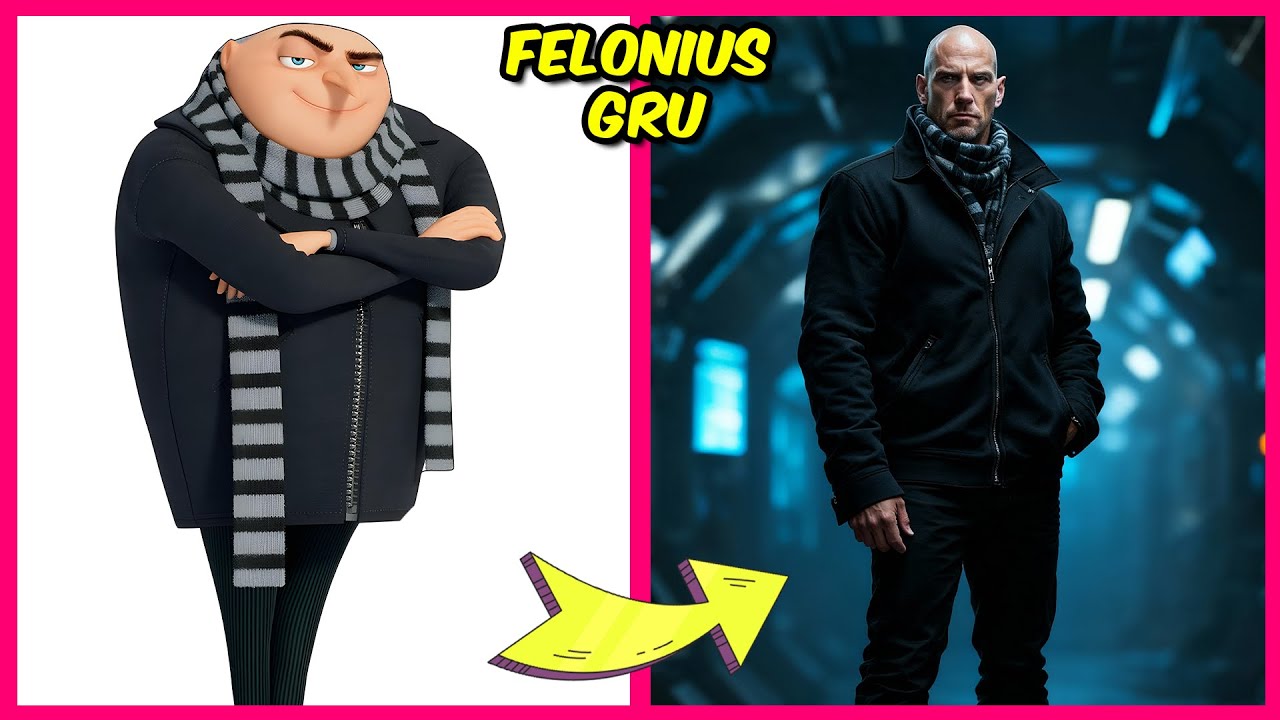 🎬How Despicable Me Characters Look In Real Life + Their Favorite things ...