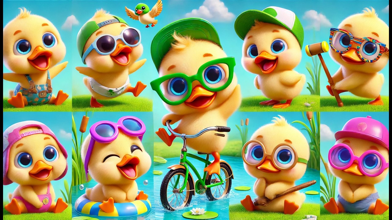 Five Silly Ducks 🦆🎵 | Fun & Catchy Kids Song | 3D Animation | Learn to Count! - YouTube