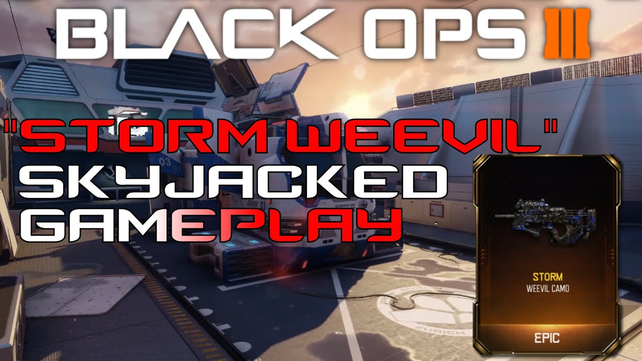 COD Black Ops 3 Weevil Skyjacked gameplay with sparrow - YouTube
