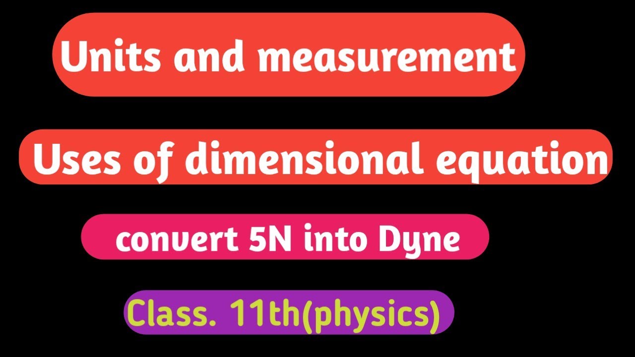 .To convert one system of unit in another system. 1.Convert 5N into ...