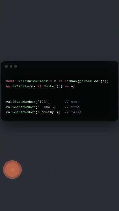 Javascript - Check whether a value is a number or not #code-snippet - YouTube