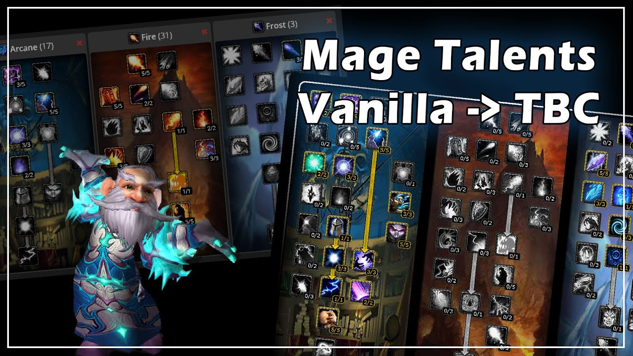 Comparing Mage Talents: Vanilla to TBC - YouTube