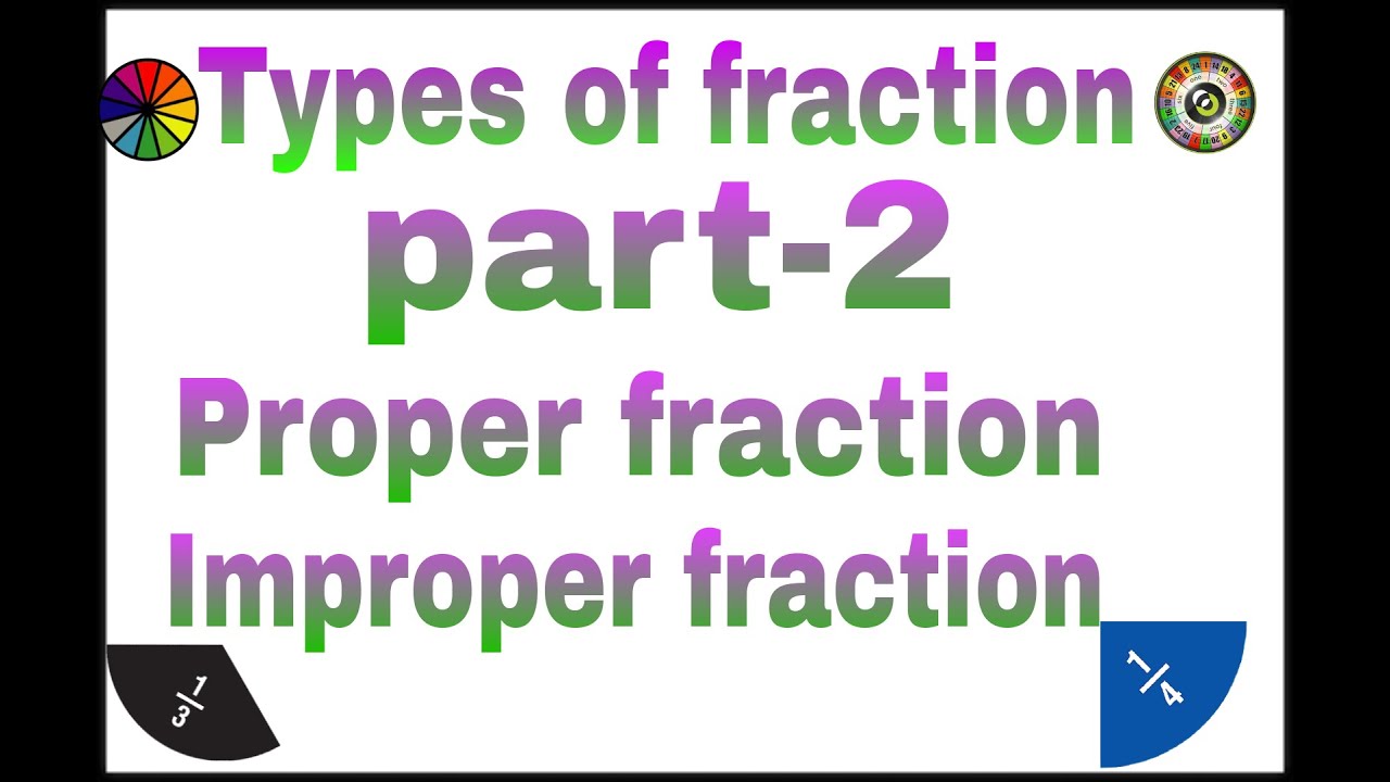 Types of fraction part-2(Proper Vs Improper fraction) - YouTube