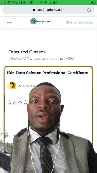 IBM data science professional certificate course . - YouTube
