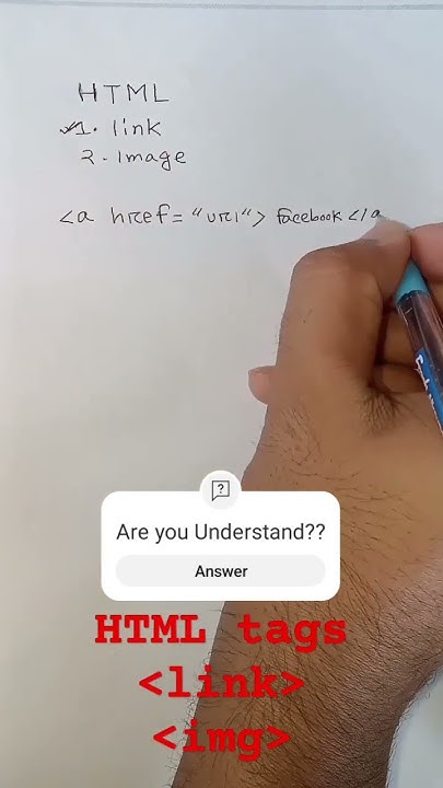 HTML tags link and image #html #hsc #ict #tags #link #hsc_2024 #board ...