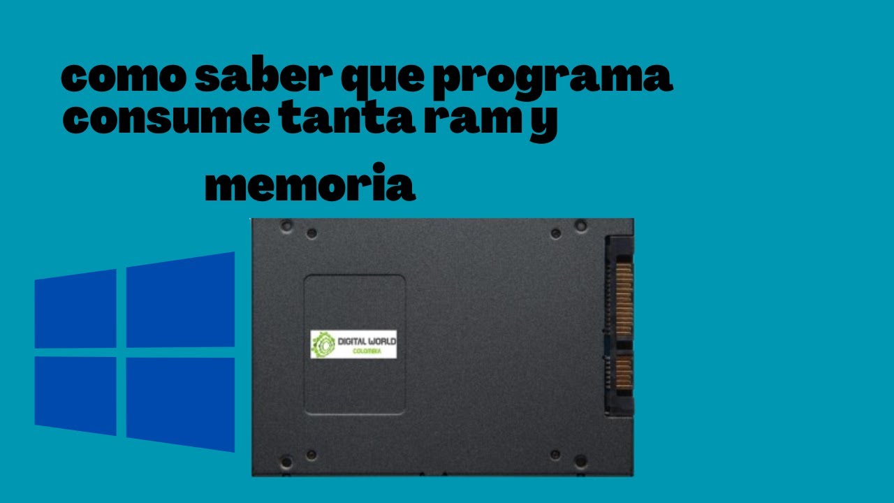 Como saber que programa consume memoria RAM y almacenamiento - YouTube