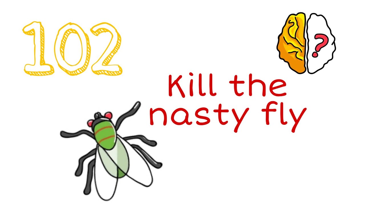 Brain Out Level 102 Kill the nasty fly Walkthrough solution - YouTube