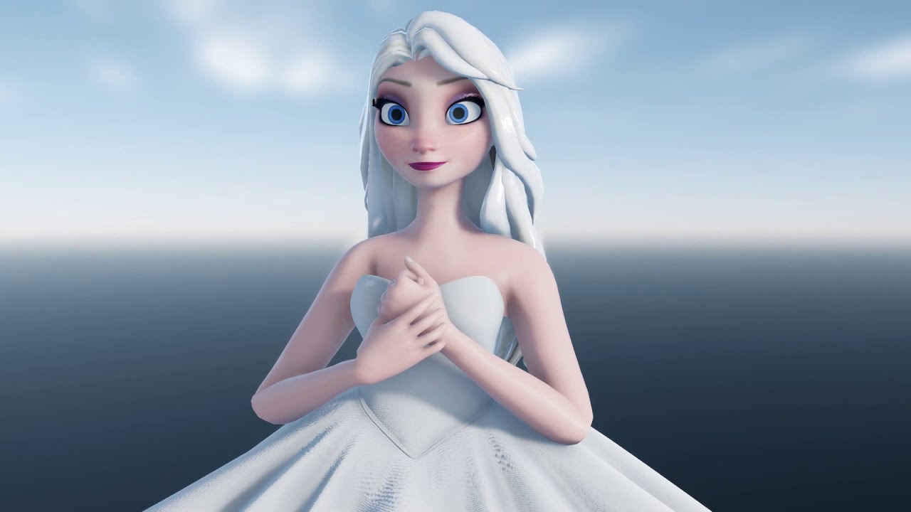 KH3 ELSA FROZEN 2 WEDDING MODEL EDIT MMD - YouTube