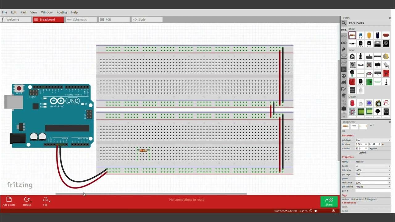 Lab 1 Microprocessors - Fritzing Arduino Lab Exercise - YouTube